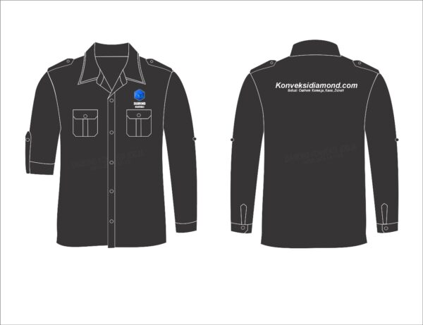 Download Template Vektor Kemeja CDR dan PSD - Diamond Konveksi